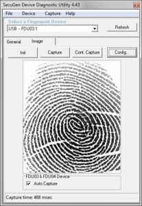 Diagnostic Tool – SecuGen