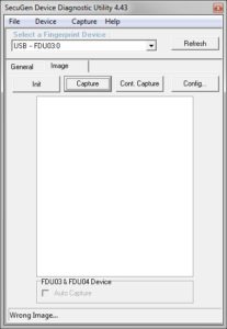 Diagnostic Tool – SecuGen